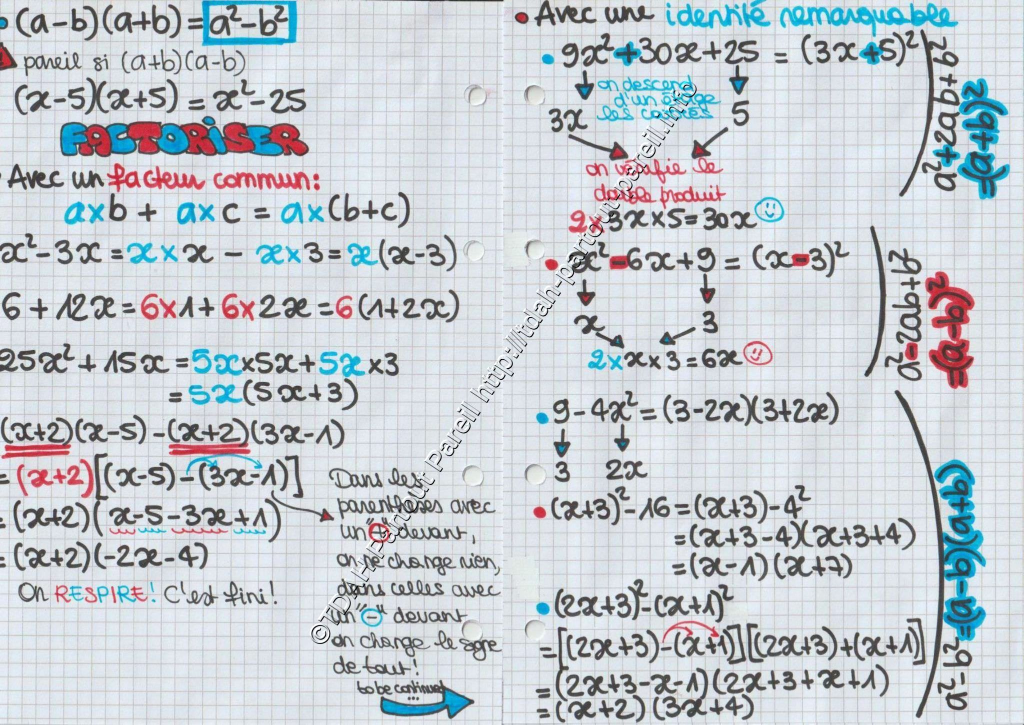 Fiches révision brevet (Math)